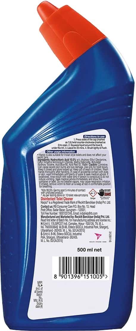 Buy HARPIC POWER PLUS ORIGINAL TOILET CLEANER BOTTLE OF 500 ML Online & Get Upto 60% OFF at ...