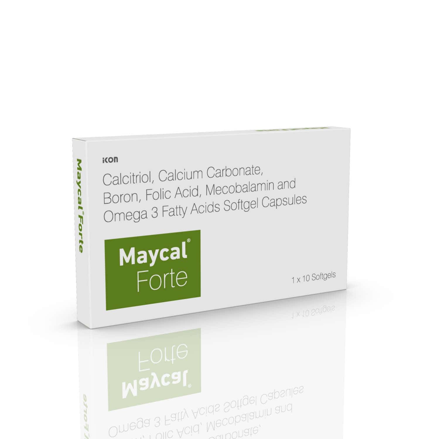 Buy Maycal Forte Strip Of 10 Softgel Capsules Online at Flat 15% OFF ...