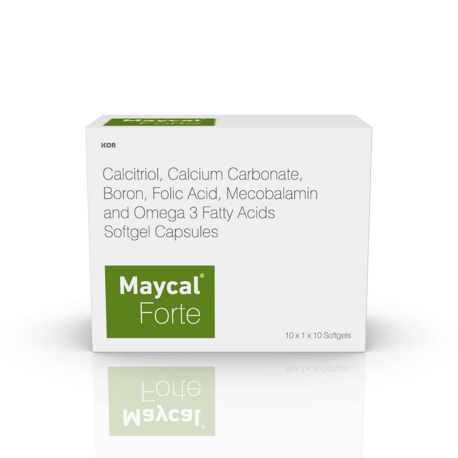 Buy Maycal Forte Strip Of 10 Softgel Capsules Online at Flat 15% OFF ...