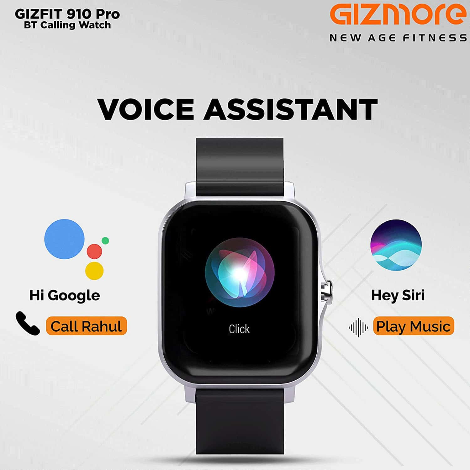 Buy GIZMORE GIZFIT 910 PRO BLUETOOTH CALLING SMARTWATCH WITH AI VA ...