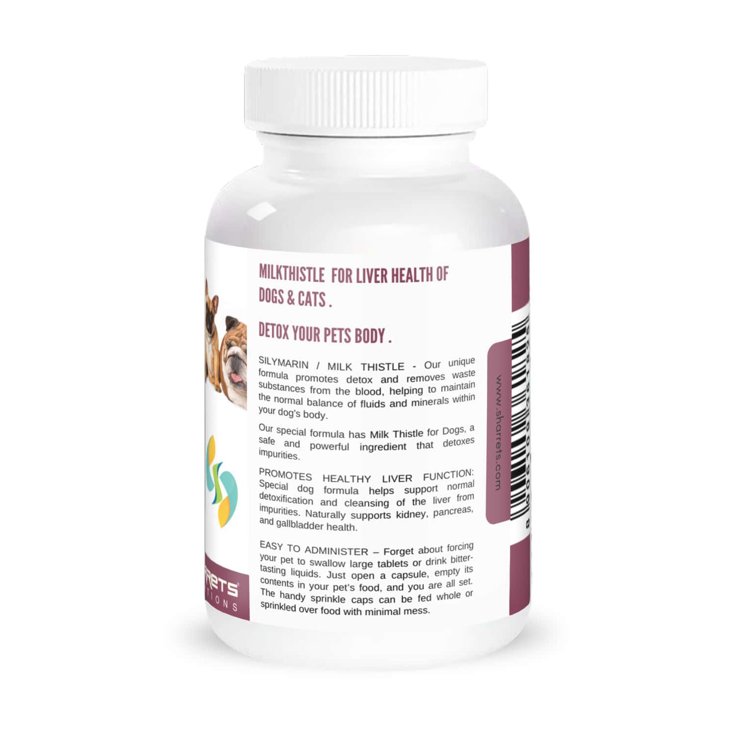 Buy SHARRETS SILYMARIN MILK THISTLE FOR DOGS & CATS, LIVER SUPPORT ...