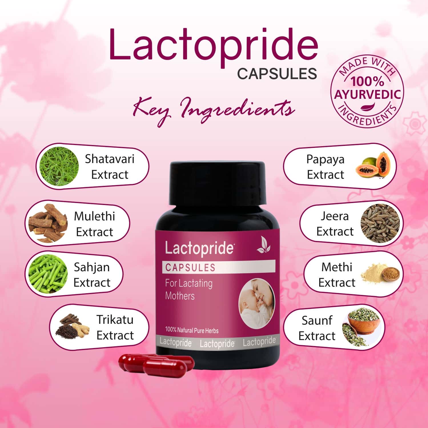 Buy LACTOPRIDE CAPSULES 60 CAPS | CARE FOR BREASTFEEDING MOTHER | PACK ...