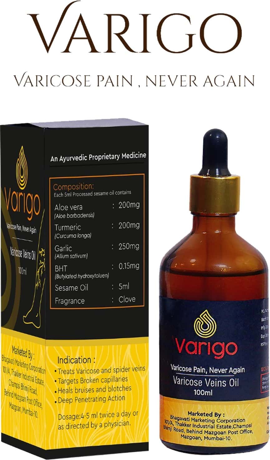 Buy VARIGO -VERICOSE VEINS OIL-100ML Online & Get Upto 60% OFF at PharmEasy