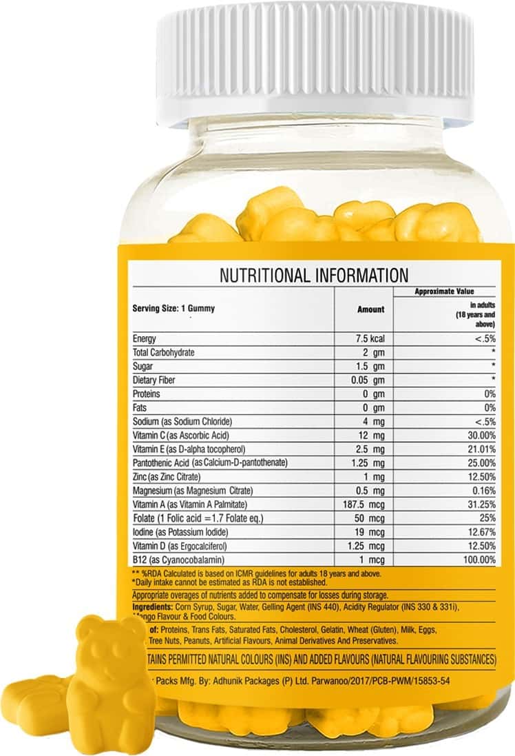 Buy PURNA GUMMIES COMPLETE BEAUTY MULTIVITAMIN MANGO GUMMIES - 30 ...