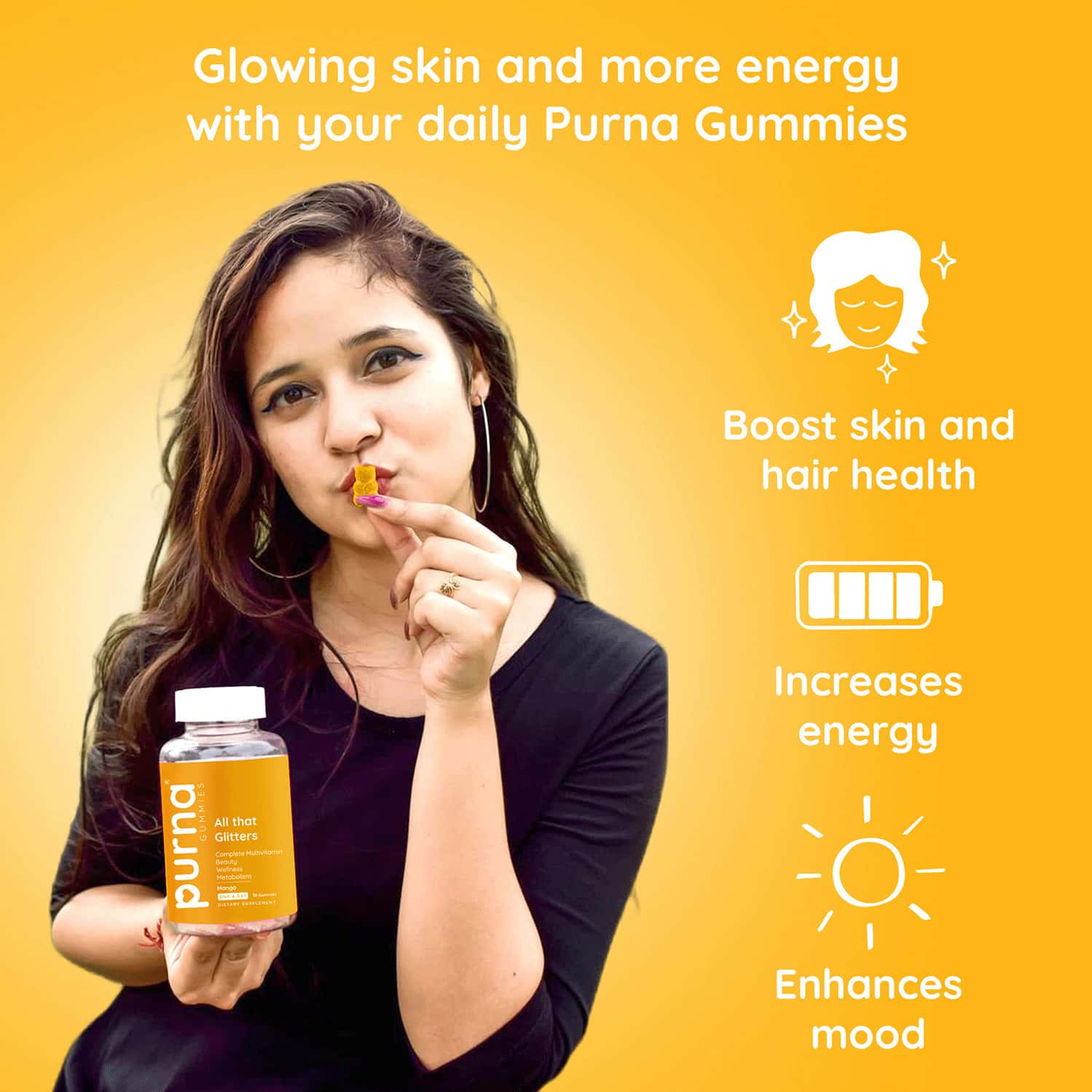 Buy PURNA GUMMIES COMPLETE BEAUTY MULTIVITAMIN MANGO GUMMIES - 30 ...
