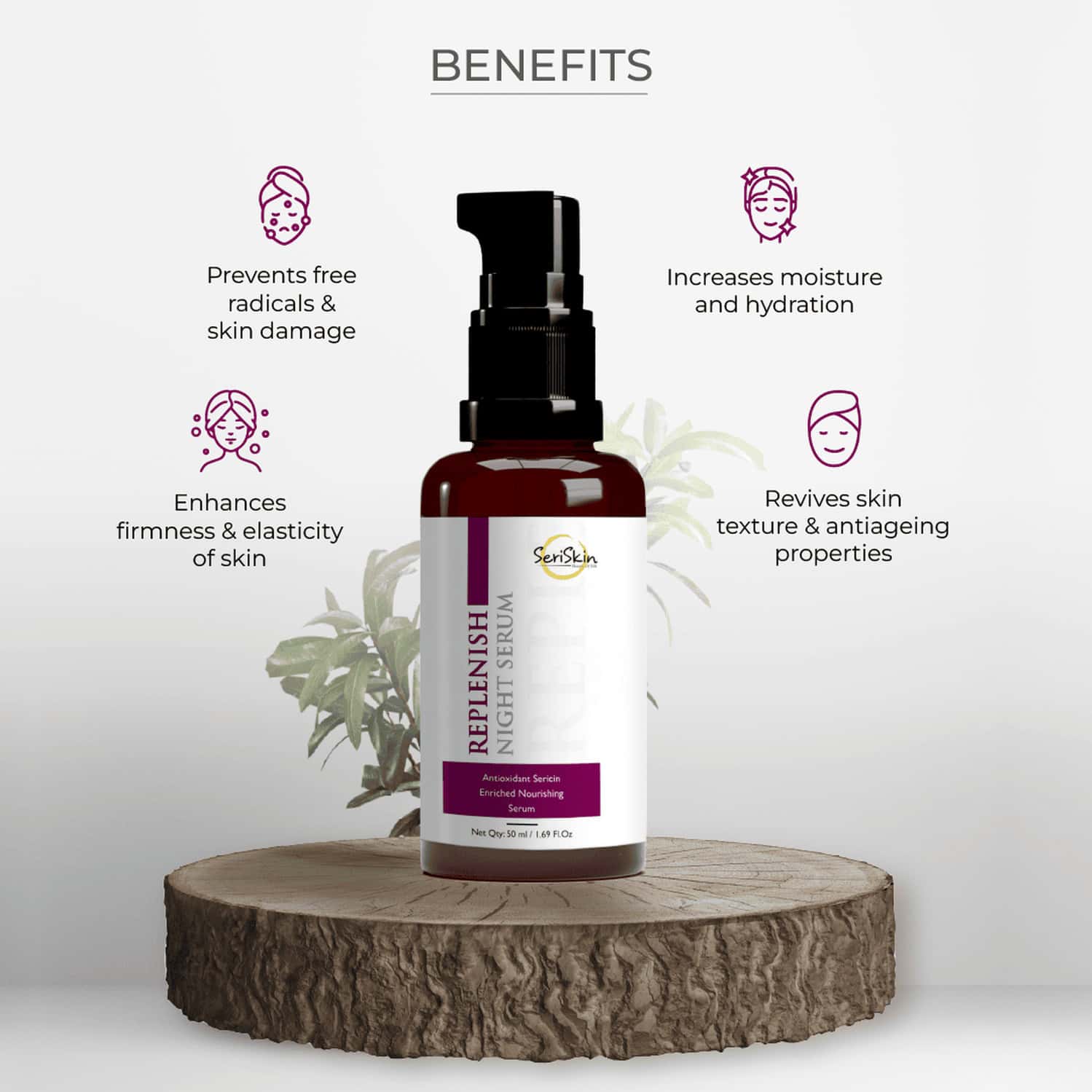 Buy SERISKIN REPLENISH NIGHT SERUM Online & Get Upto 60% OFF at PharmEasy