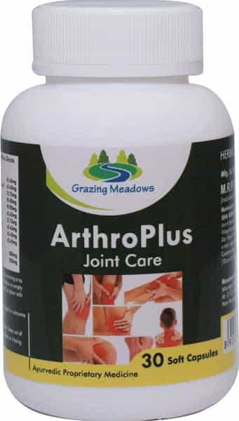 Buy GRAZING MEADOWS ARTHRO PLUS 30 CAPSULES AYURVEDIC HERBAL FOR BONES (PACK OF 4) Online & Get ...