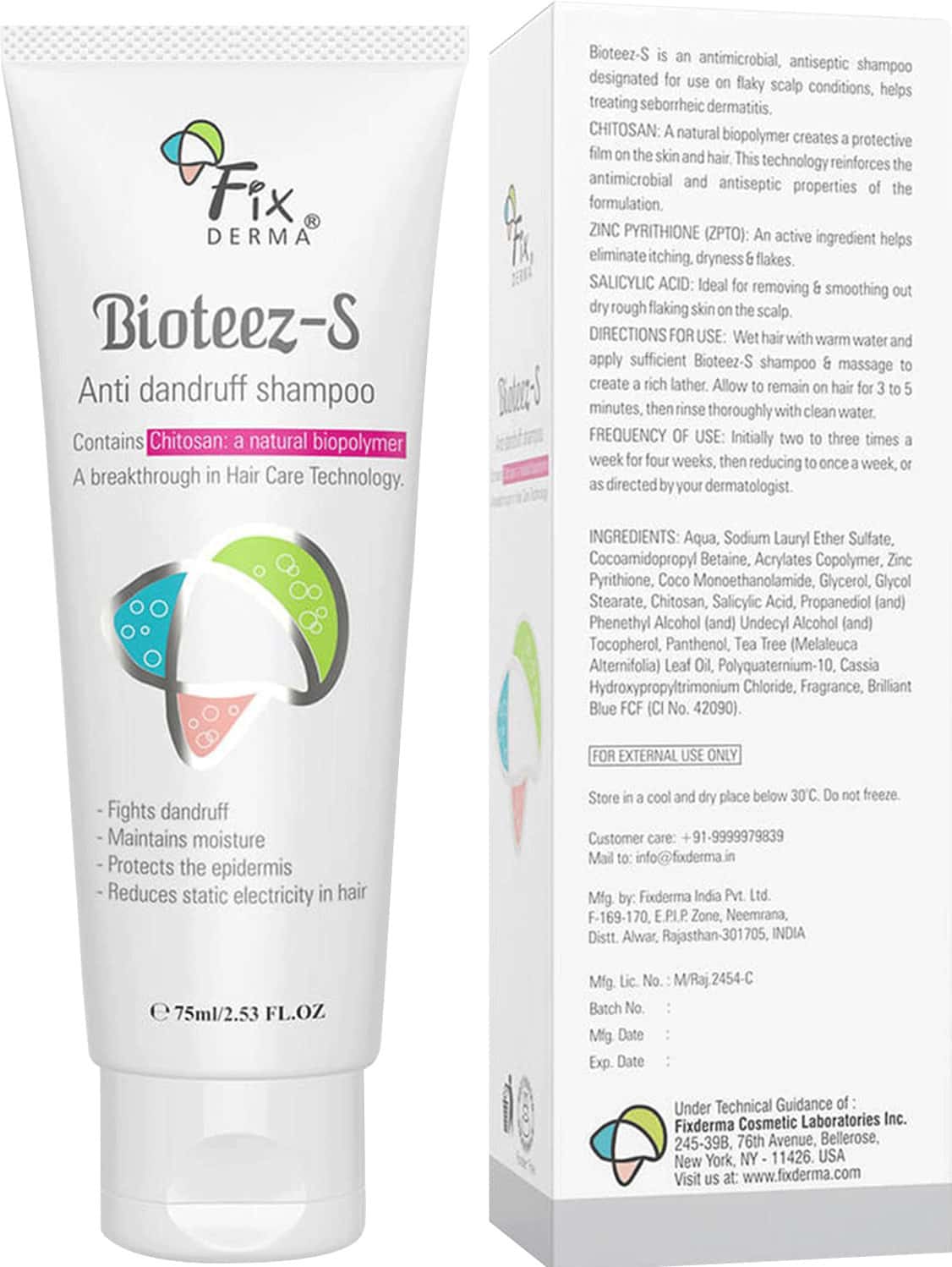 Buy FIXDERMA ANTI DANDRUFF SHAMPOO, 75ML Online & Get Upto 60% OFF at ...
