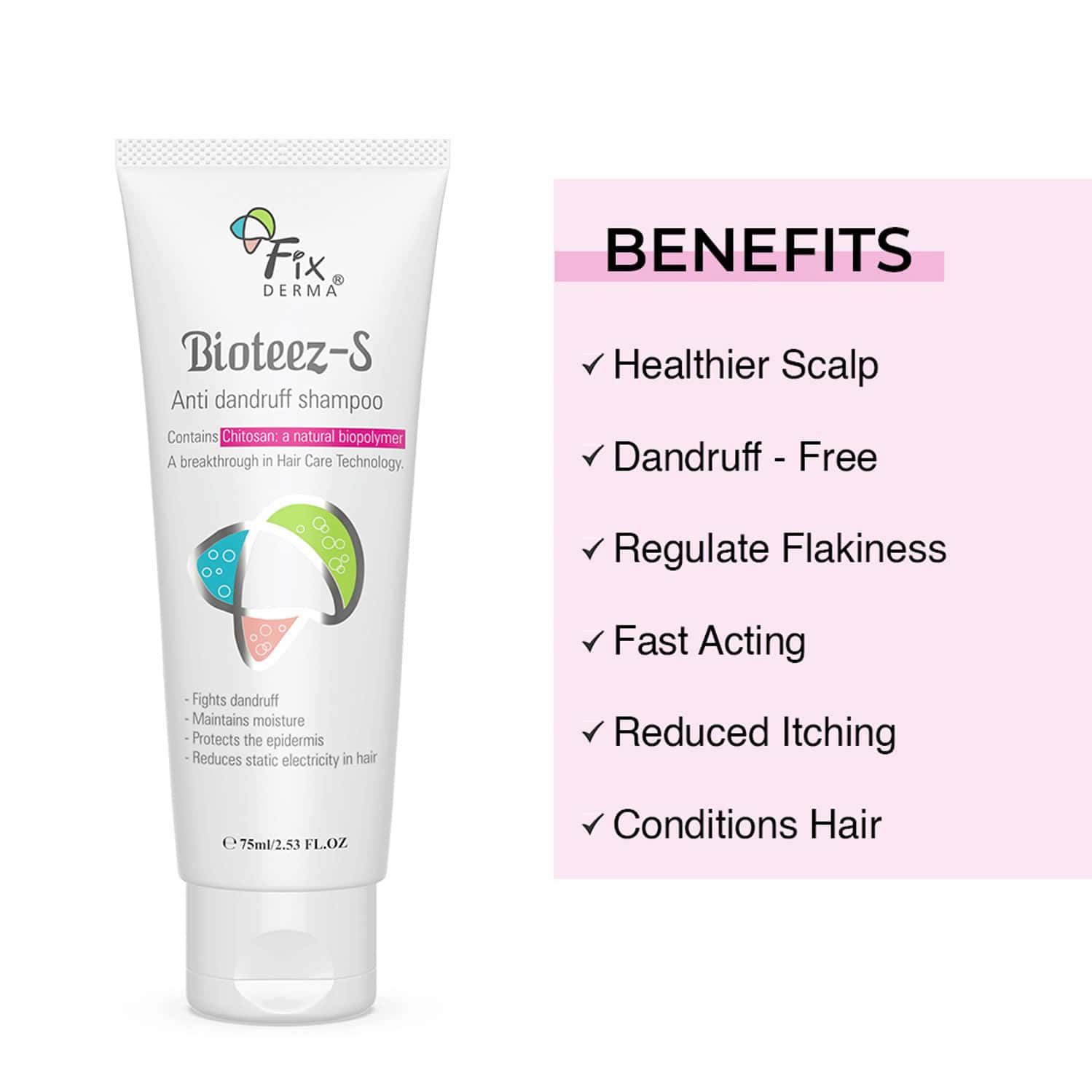 Buy FIXDERMA ANTI DANDRUFF SHAMPOO, 75ML Online & Get Upto 60% OFF at ...