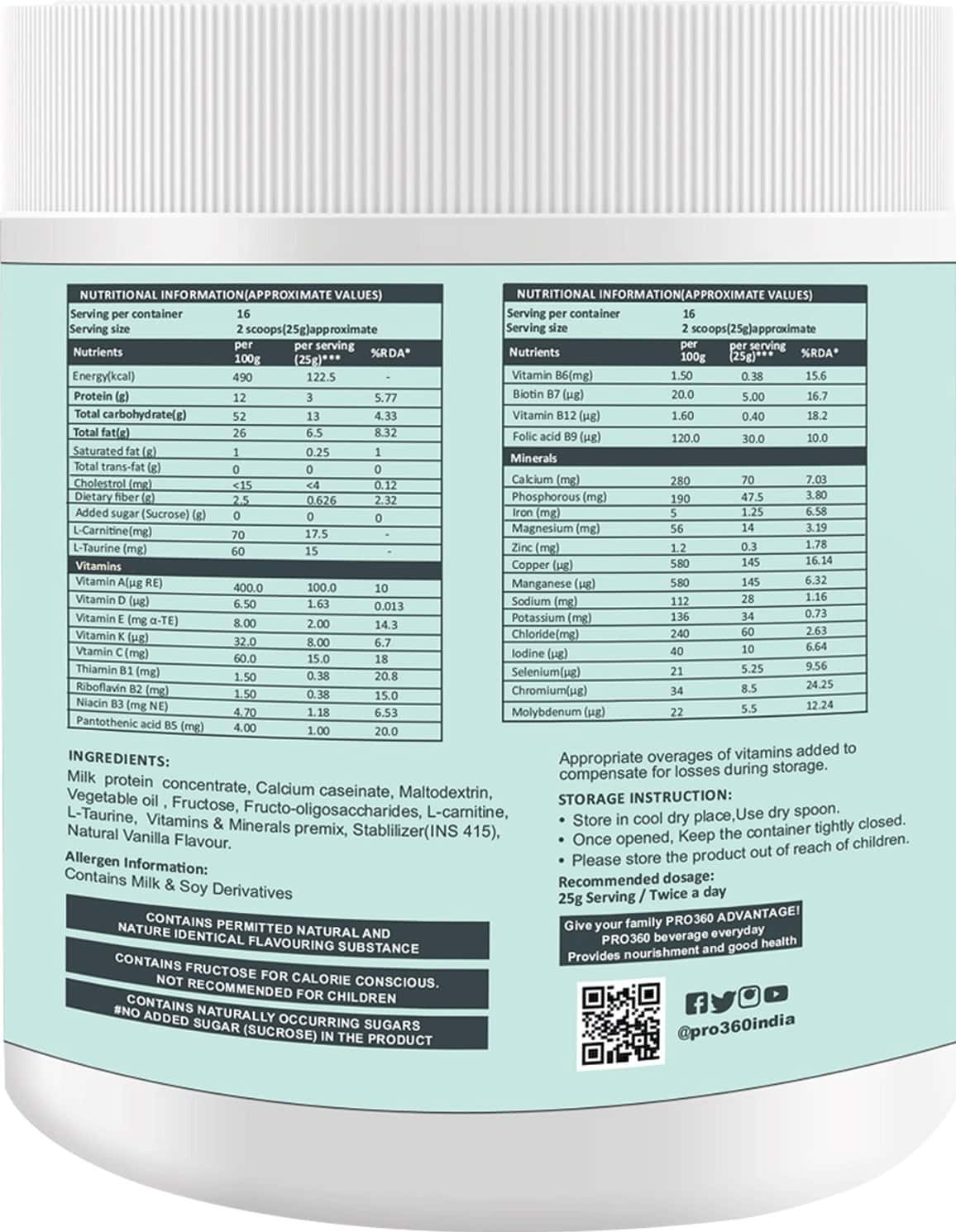 Buy PRO360 NEPHRO LP VANILLA NUTRITION DRINK TIN OF 400 G Online & Get ...