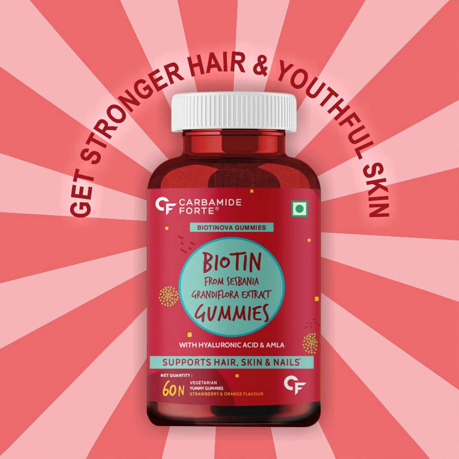 Buy CARBAMIDE FORTE BIOTIN HAIR AND SKIN VITAMIN GUMMIES - 60 GUMMIES ...