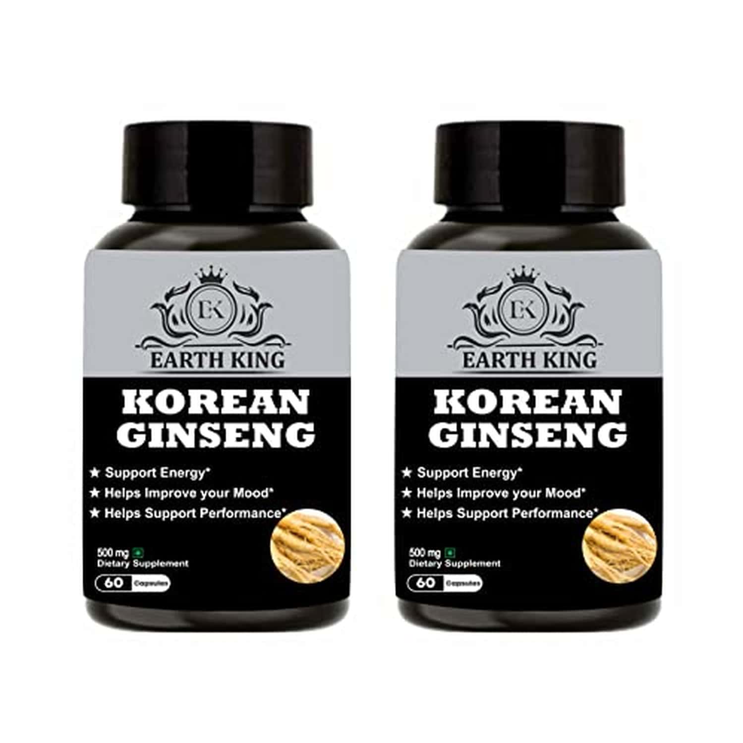 Buy EARTH KING KOREAN GINSENG CAPSULE | RED GINSENG | ROOT EXTRACT - 500MG 60 EACH CAPSULES ...