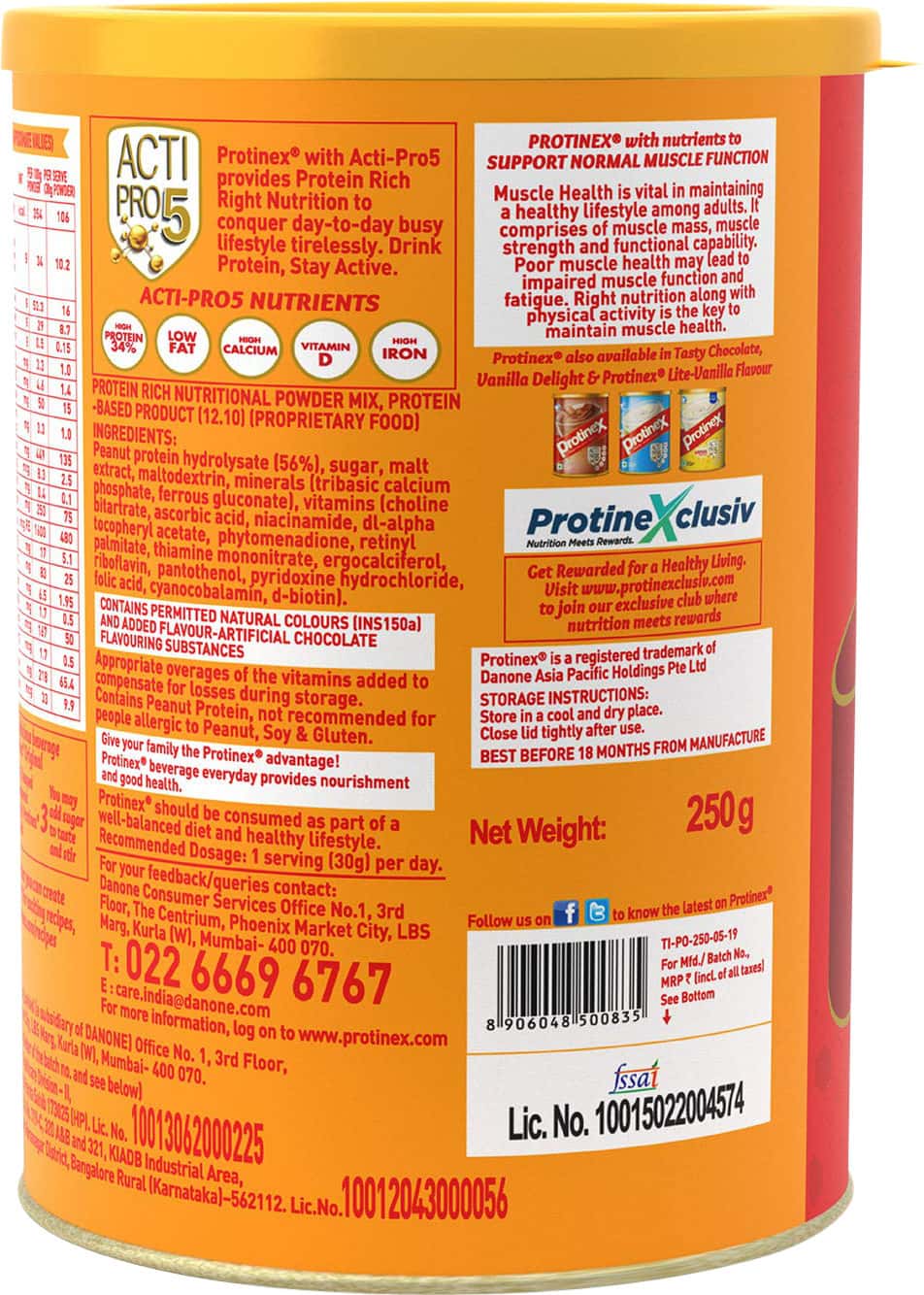 Buy PROTINEX ORIGINAL ACTI PRO 5 POWDER 250 MG Online & Get Upto 60% ...