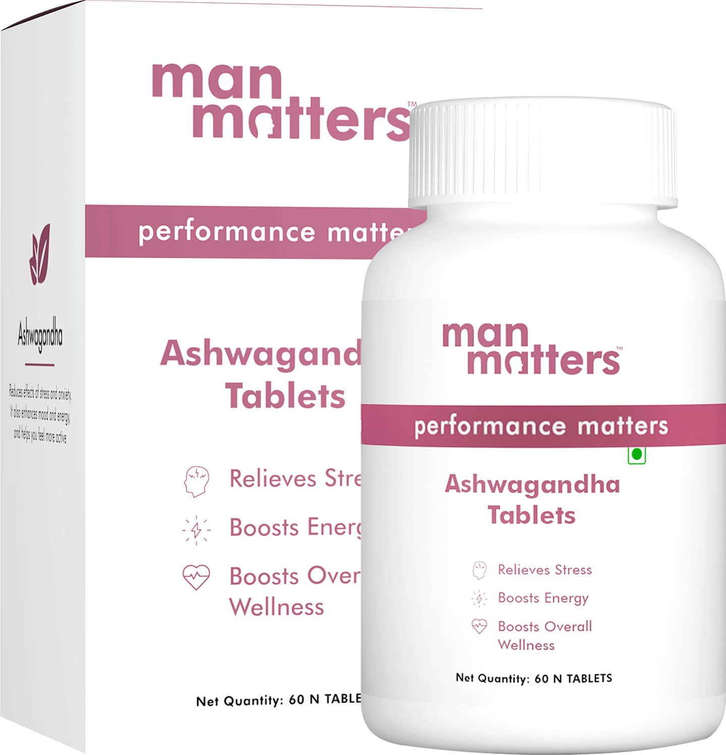 Buy MAN MATTERS ASHWAGANDHA TABLETS - PACK OF 60 Online & Get Upto 60% ...