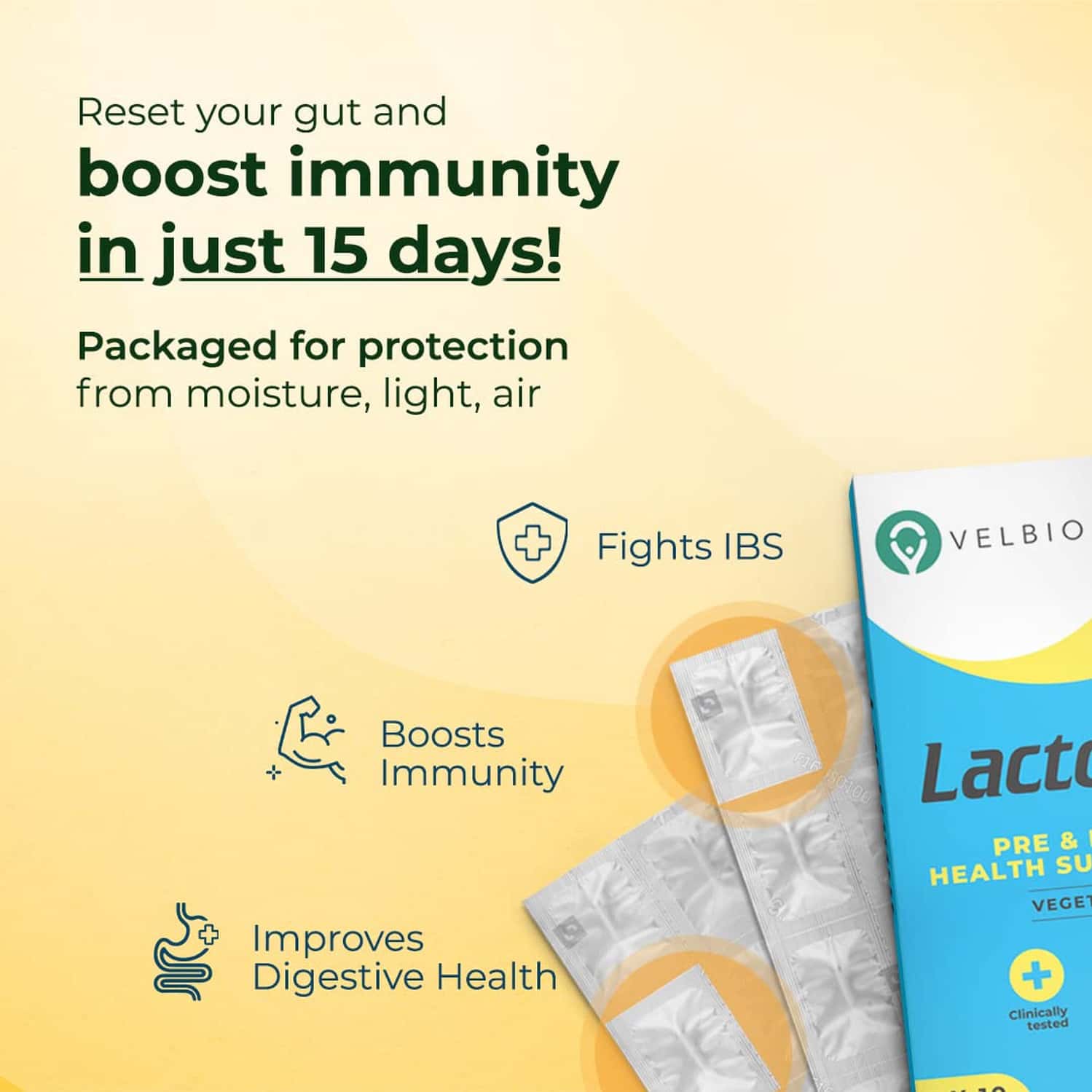 Buy VELBIOM LACTOGUT PROBIOTIC FOR GUT HEALTH Online & Get Upto 60% OFF ...