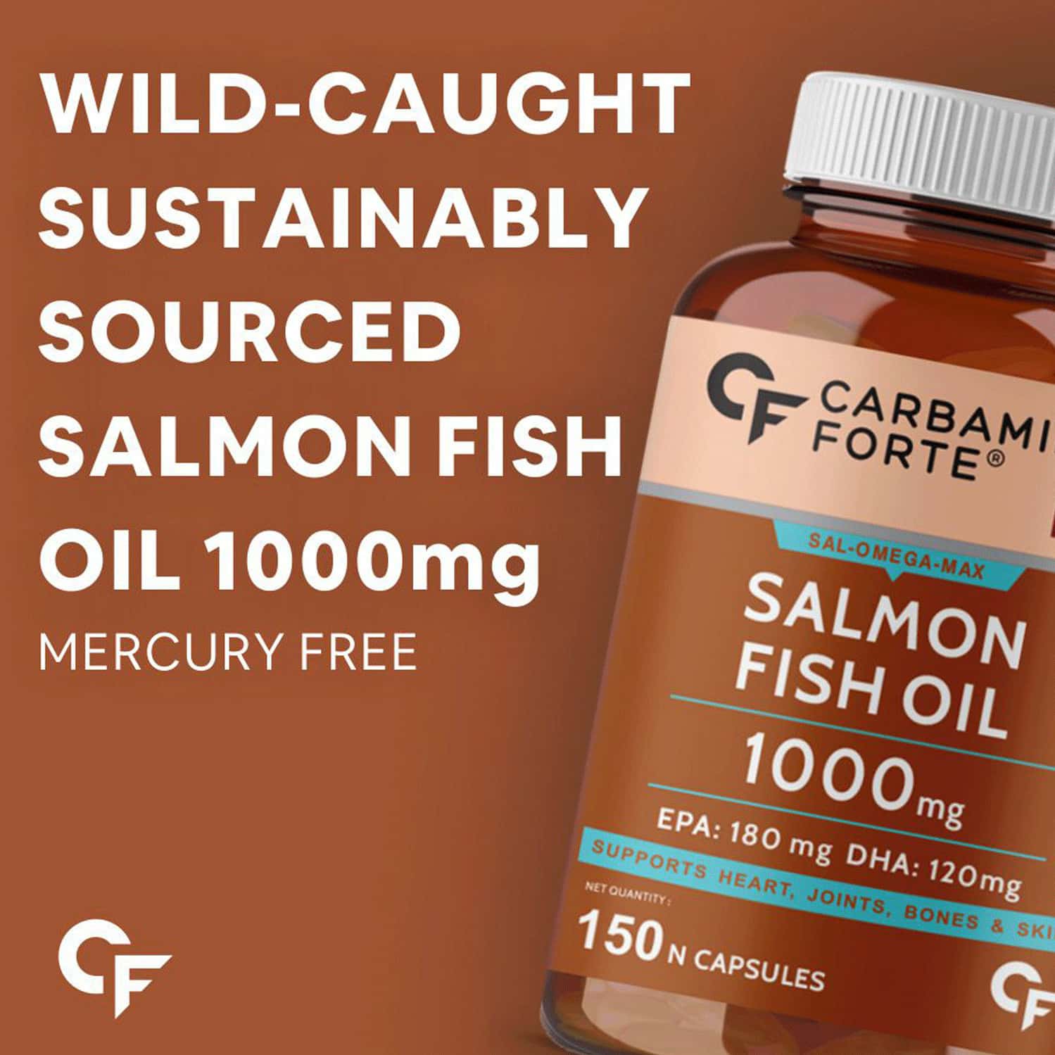 Buy CARBAMIDE FORTE SALMON FISH OIL OMEGA 3 CAPSULE 1000 MG - 150 ...