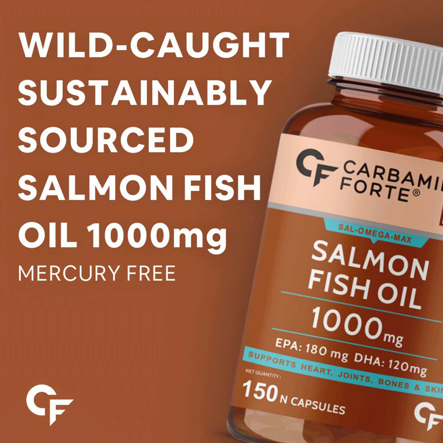 Buy CARBAMIDE FORTE SALMON FISH OIL OMEGA 3 CAPSULE 1000 MG - 150 ...