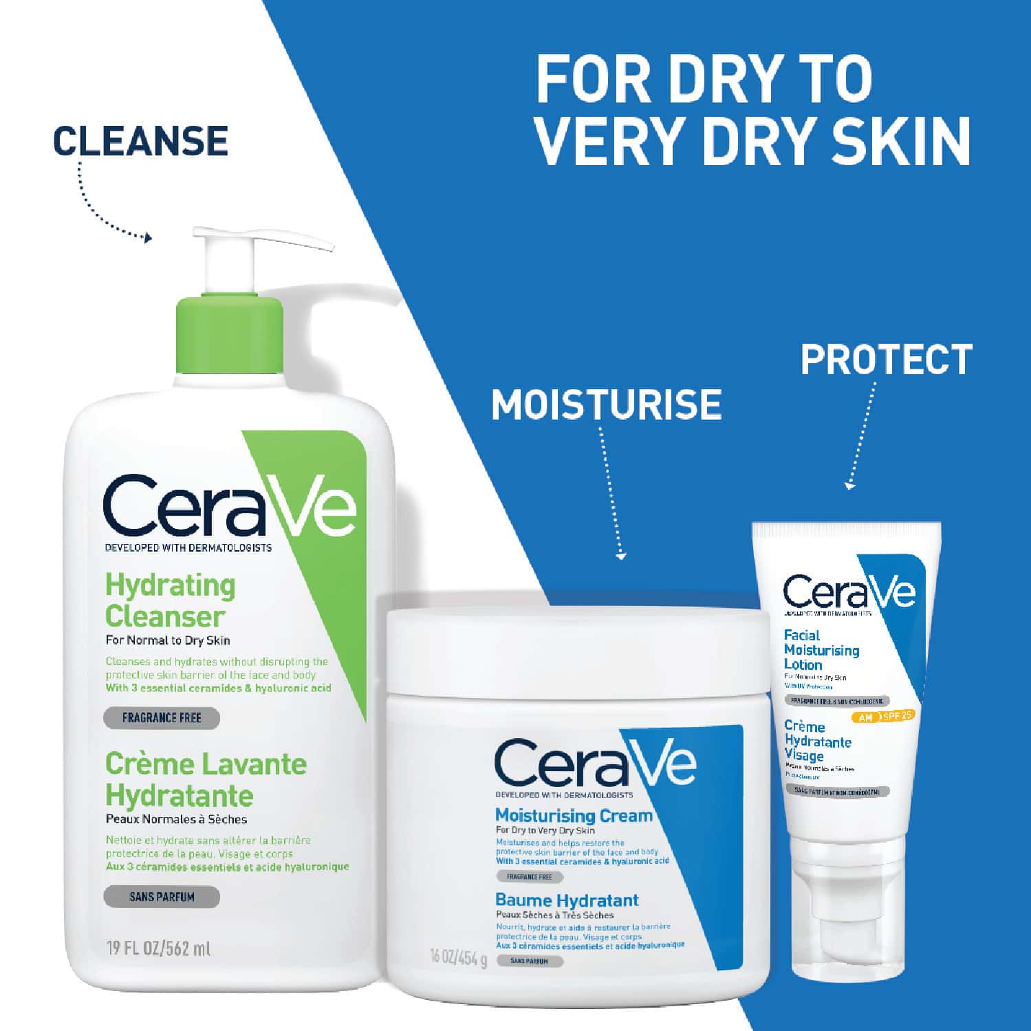 Buy CERAVE MOISTURIZING CREAM FOR DRY TO VERY DRY SKIN - 454GM Online ...