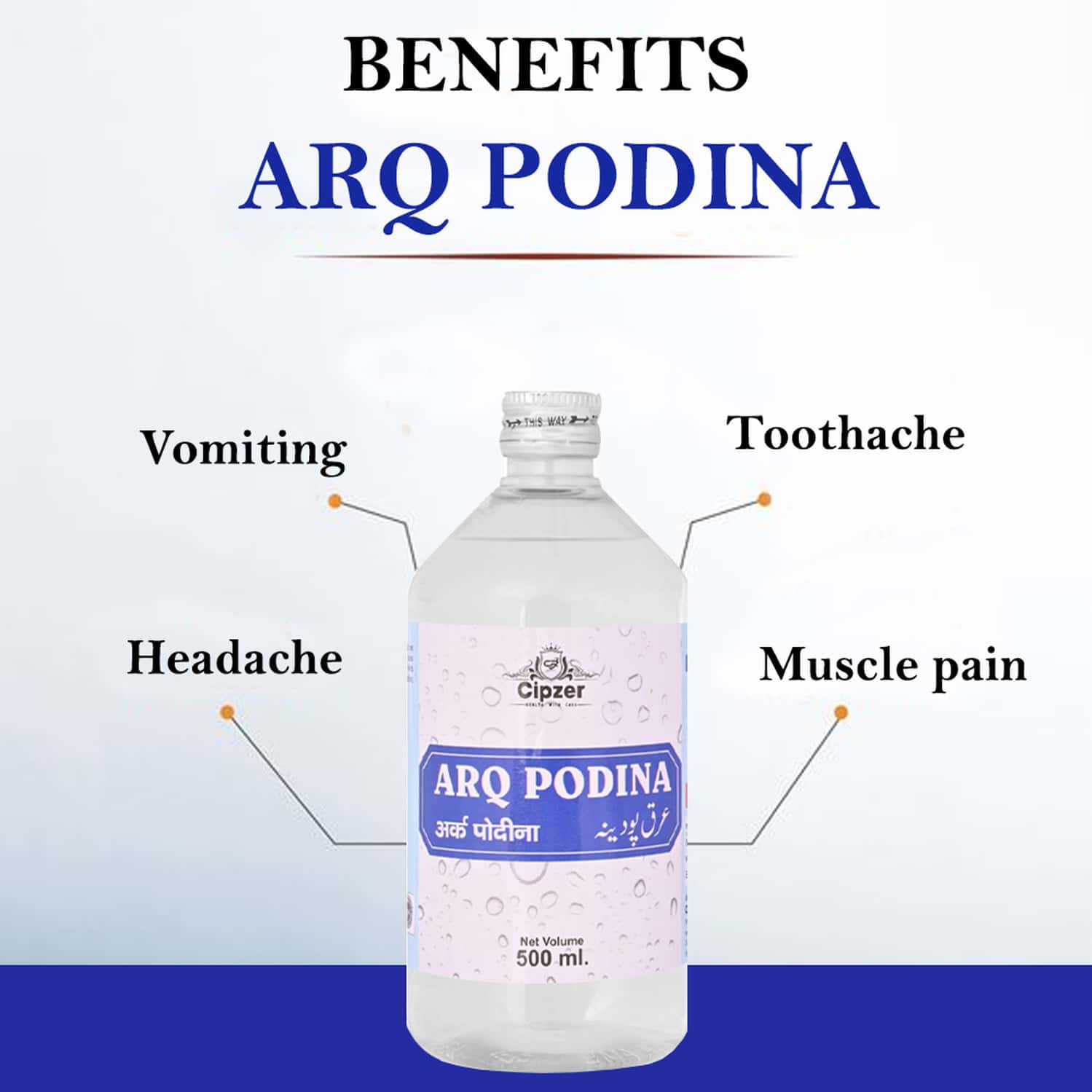 Buy CIPZER ARQ PUDINA | IT HELPS TO CURE MANY HEALTH PROBLEMS(PACK OF 1)-500 ML Online & Get ...