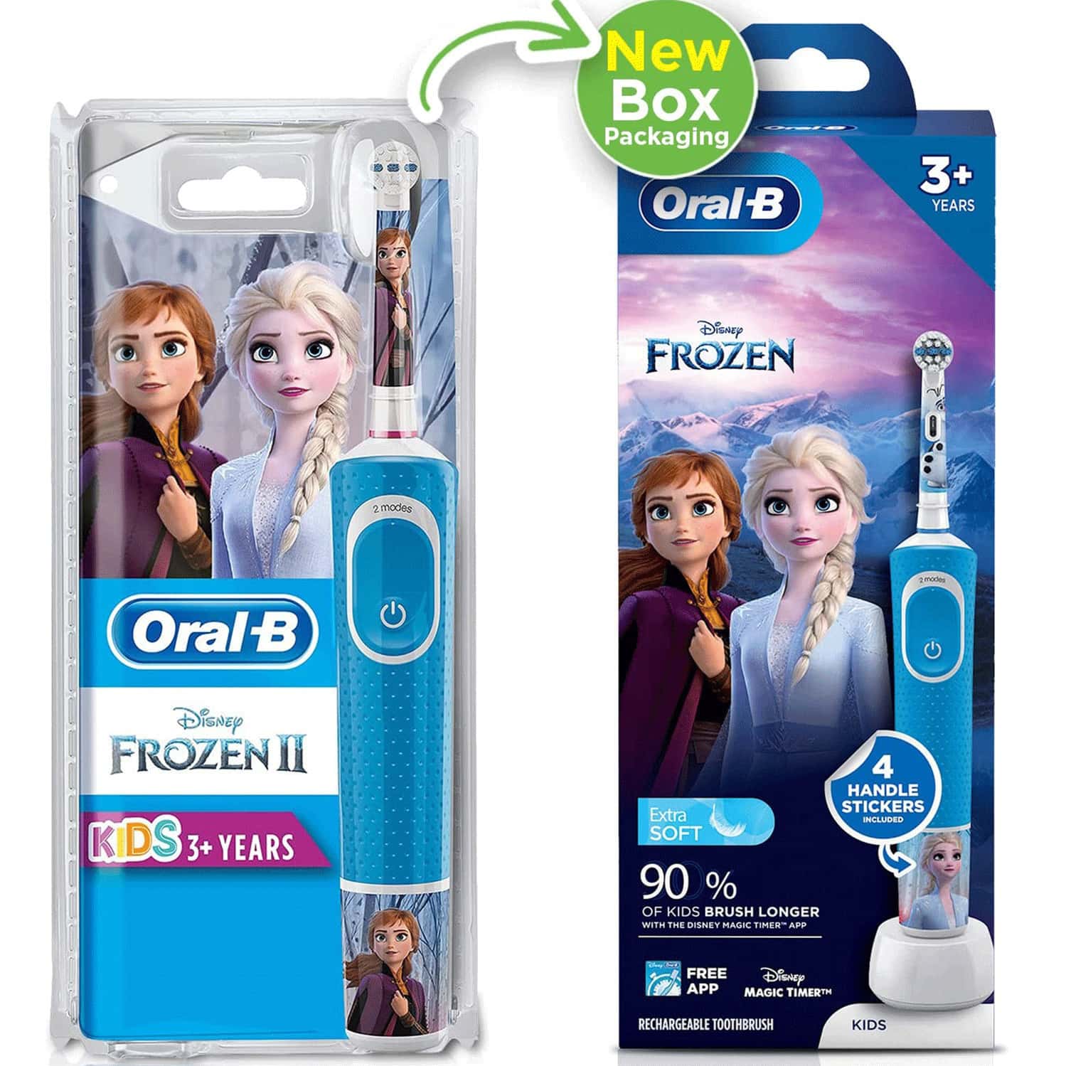 Buy ORAL-B DISNEY FROZEN EXTRA SOFT RECHARGEABLE TOOTHBRUSH FOR KIDS 3 ...