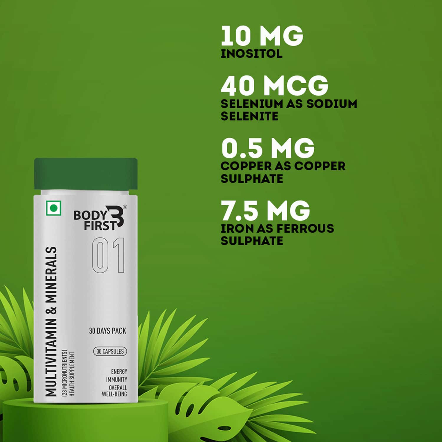 Buy BODYFIRST MULTIVITAMIN & MINERALS Online & Get Upto 60% OFF at ...
