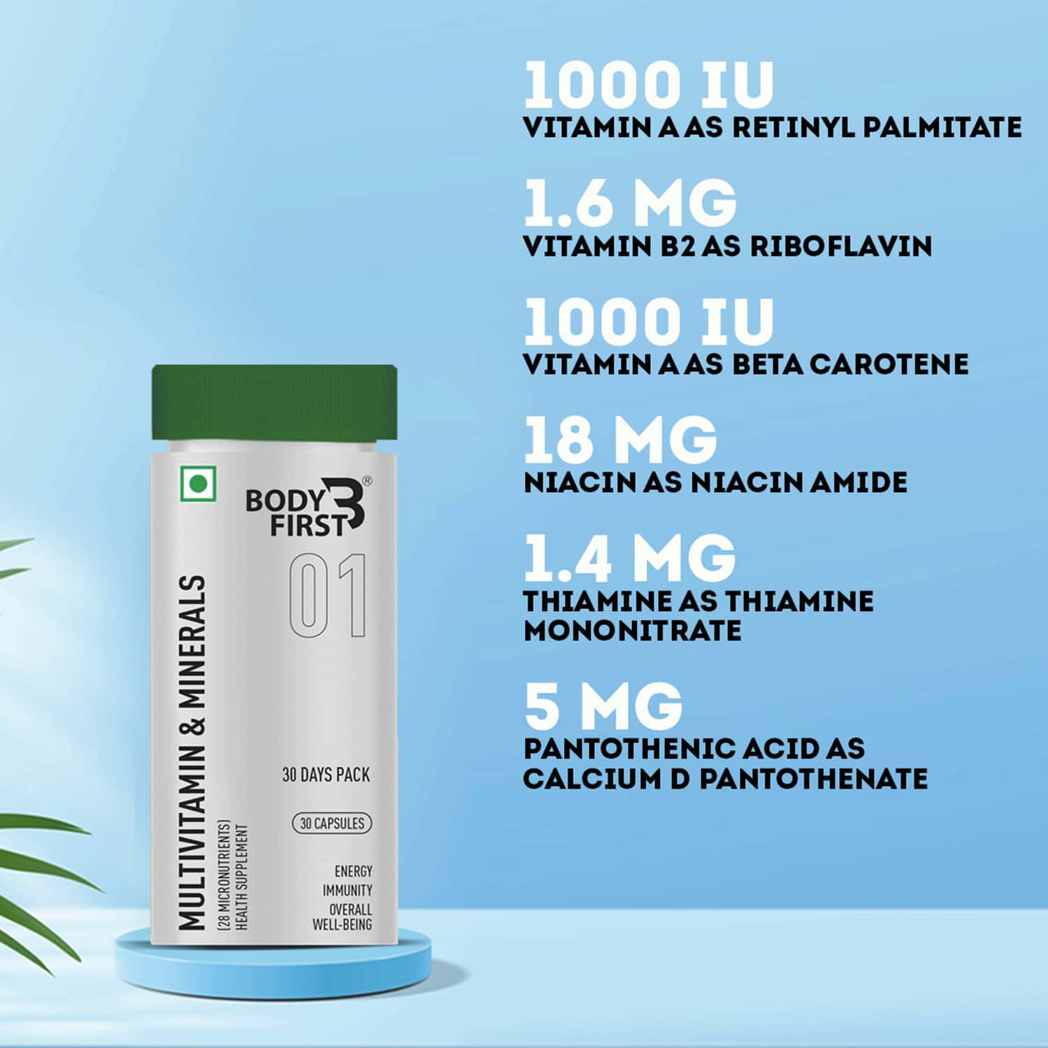 Buy BODYFIRST MULTIVITAMIN & MINERALS Online & Get Upto 60% OFF at ...