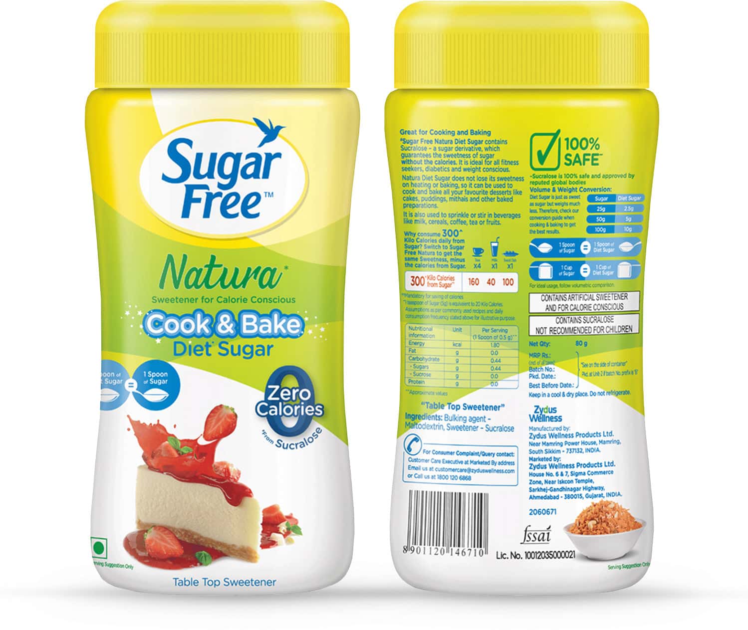 Buy SUGAR FREE NATURA SWEETENER FOR CALORIE CONSCIOUS COOK AND BAKE ...