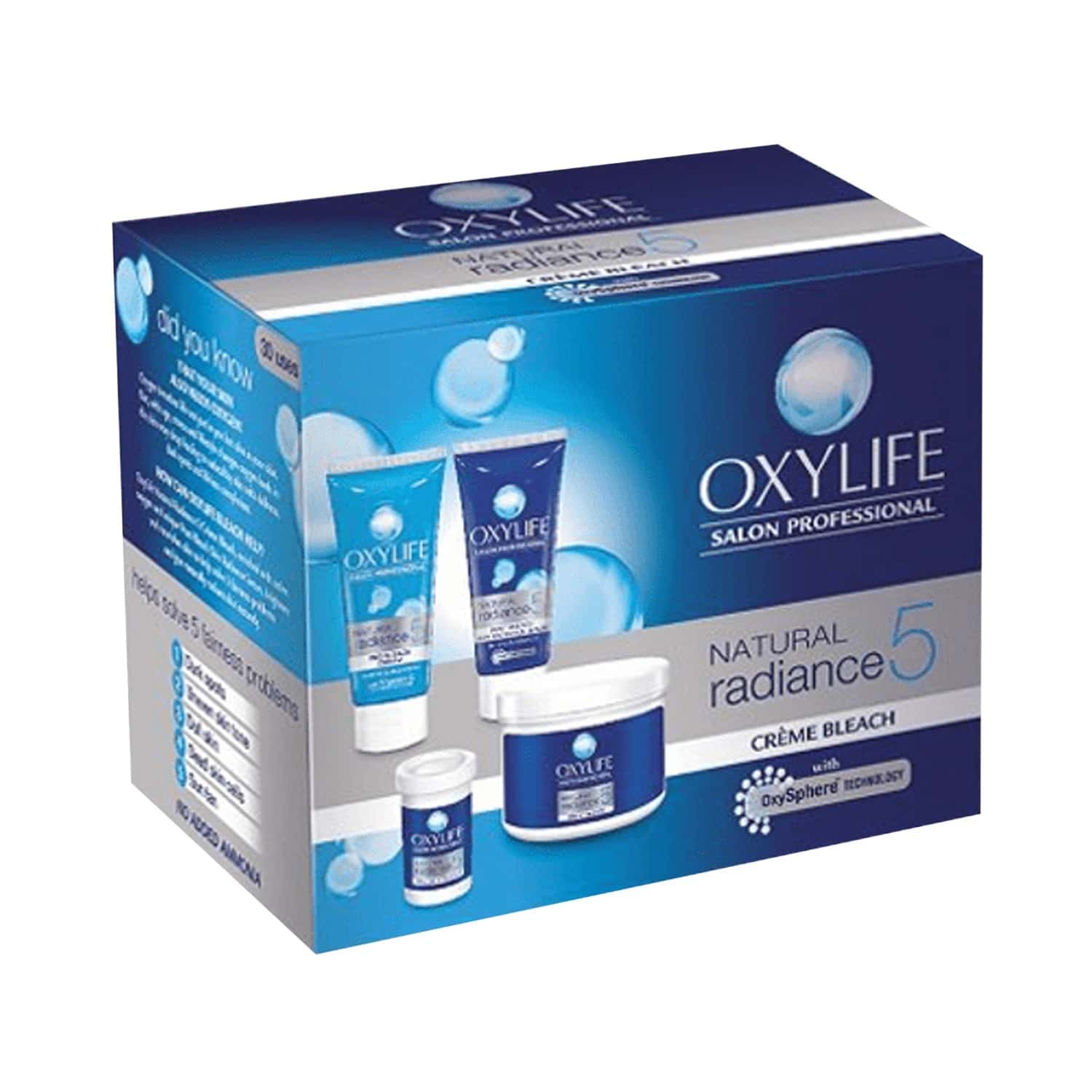 Buy OXYLIFE NATURAL RADIANCE 5 CREME BLEACH - 310 GM Online & Get Upto ...