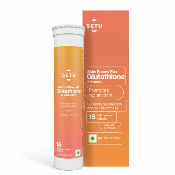 Buy SETU SKIN RENEW - 15 EFFERVESCENT TABLETS | GLUTATHIONE WITH ...