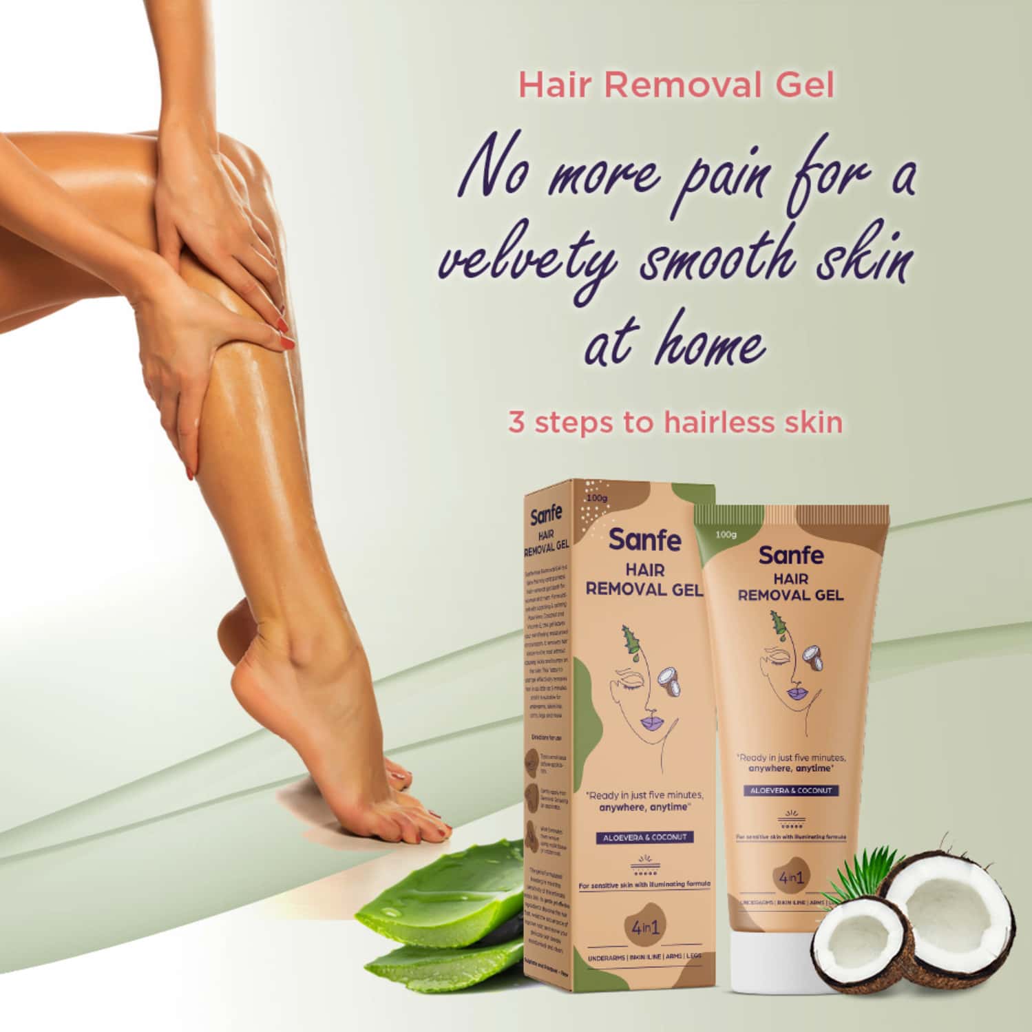 Buy SANFE HAIR REMOVAL GEL - 100 ML Online & Get Upto 60% OFF at PharmEasy