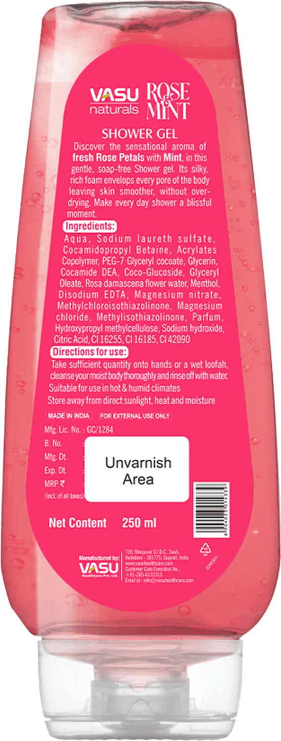 Buy VASU ROSE & MINT SHOWER GEL 250ML Online & Get Upto 60% OFF at ...
