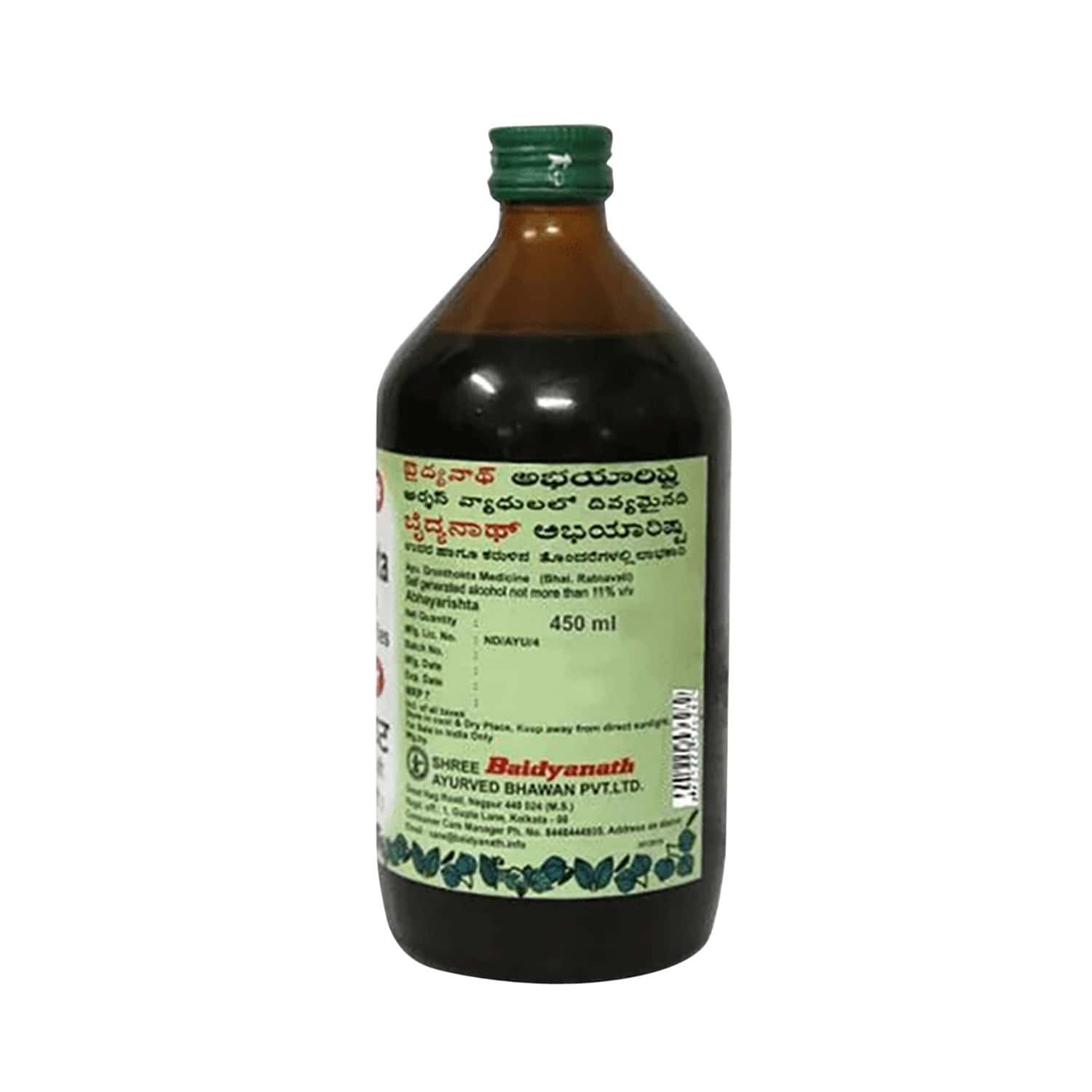 Buy BAIDYANATH ABHAYARISHTA SPECIAL LIQUID 450 ML Online & Get Upto 60% ...