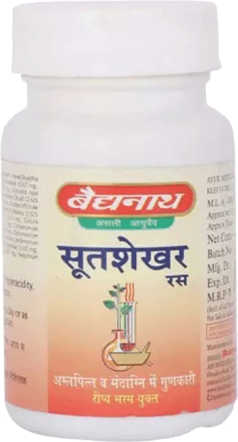 Buy BAIDYANATH SUTSHEKHAR RAS TABLET 30 Online & Get Upto 60% OFF at ...