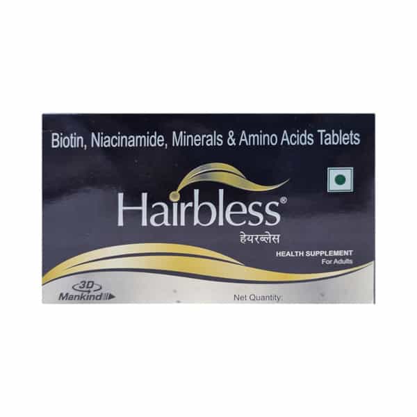 Buy HAIRBLESS STRIP OF 10 TABLETS Online & Get Upto 60% OFF at PharmEasy