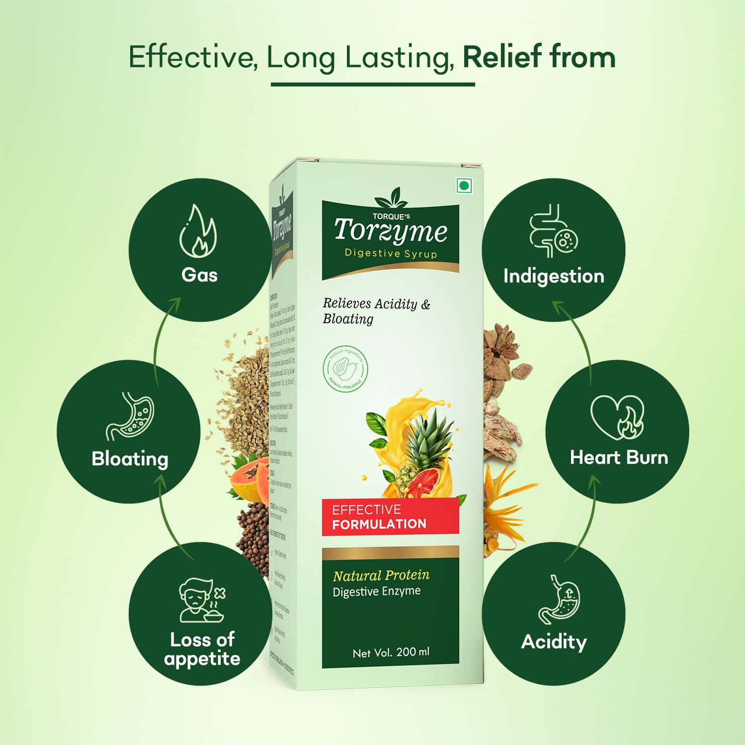 Buy TORZYME 200ML PACK OF 2 Online & Get Upto 60% OFF at PharmEasy