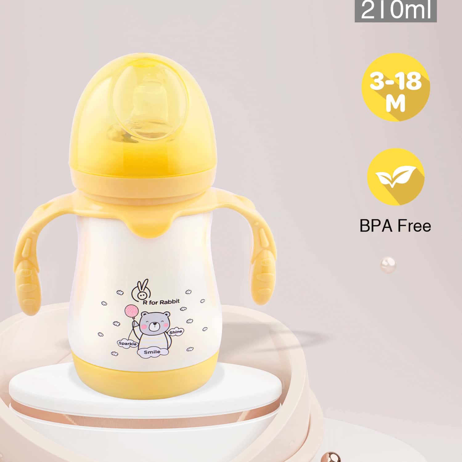 Buy R FOR RABBIT STEEBO TEDDY SPOUT CUP 210ML YELLOW Online & Get Upto 60% OFF at PharmEasy