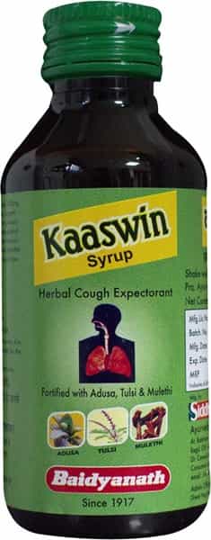 Buy BAIDYANATH KAASWIN HERBAL COUGH SYRUP 100 ML Online & Get Upto 60% ...