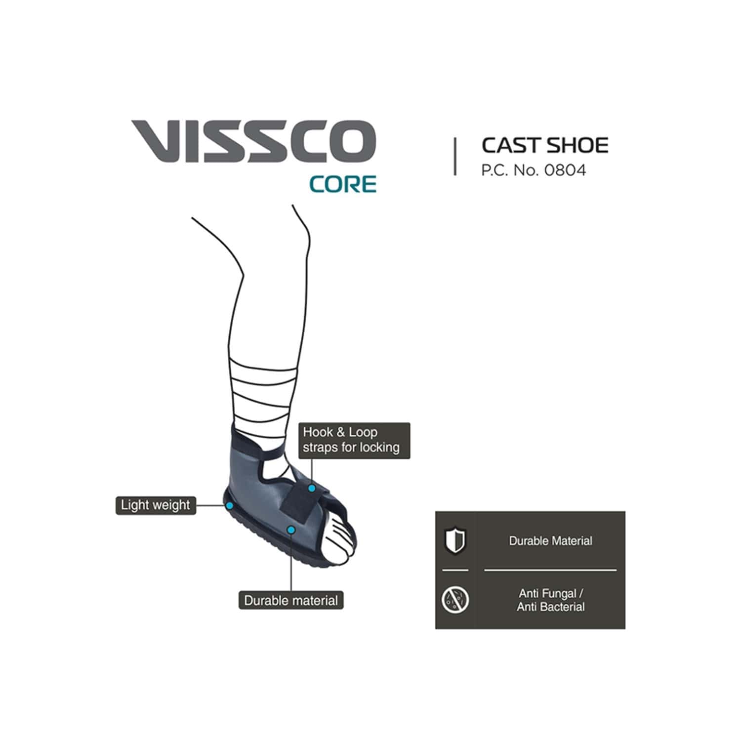 Buy VISSCO CORE CAST SHOE LARGE Online & Get Upto 60% OFF at PharmEasy