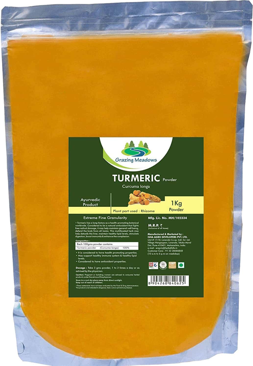 Buy WAY2HERBAL TURMERIC POWDER - 1 KG VALUE PACK OF 4 Online & Get Upto ...