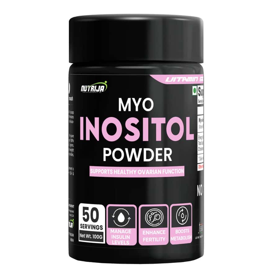 Buy NUTRIJA 100% PURE MYO INOSITOL POWDER (VITAMIN B8) | 100 GRAMS ...