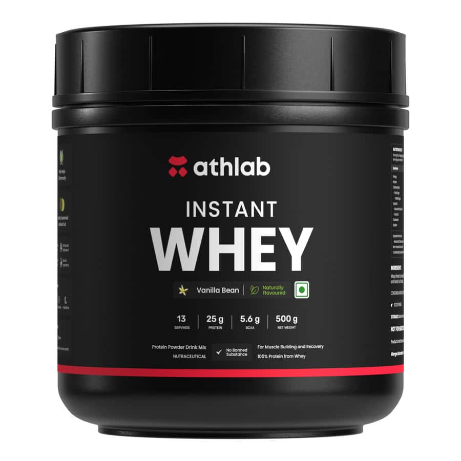 Buy ATHLAB INSTANT WHEY PROTEIN, 25G PROTEIN | NO PRESERVATIVES | DARK ...
