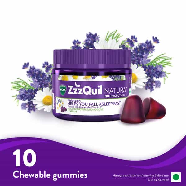 Buy VICKS ZZZQUIL NATURA 10S CHEWABLE GUMMIES Online & Get Upto 60% OFF ...