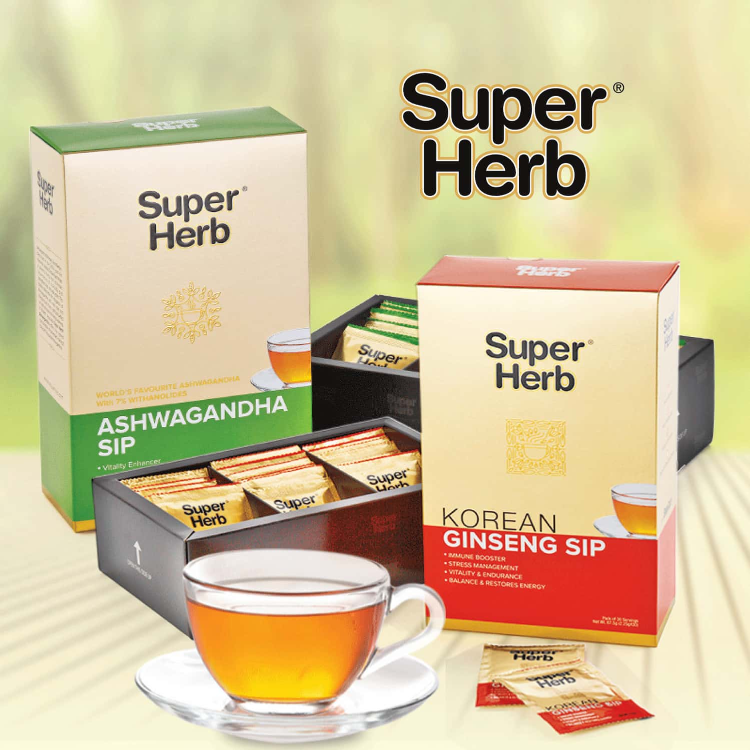 Buy SUPER HERB ASHWAGANDHA SIP (2.25G EACH) 30 SACHETS Online & Get ...