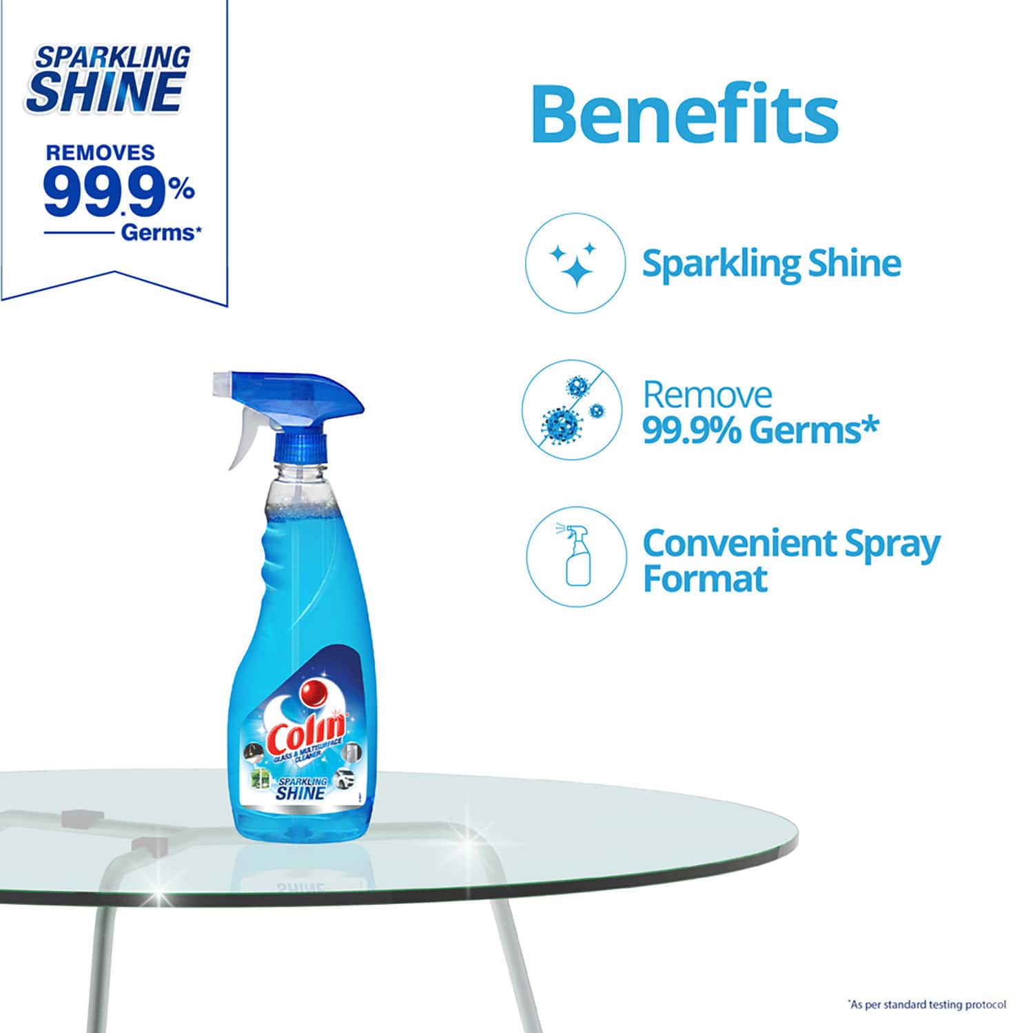 Buy COLINGLASS AND SURFACE CLEANER LIQUID SPRAY REGULAR - 250 ML Online ...