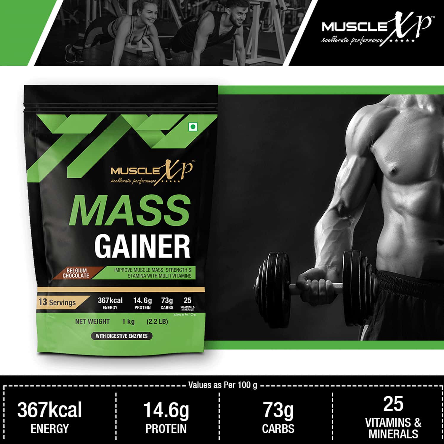 Buy MUSCLEXP MASS GAINER WITH 25 VITAMINS AND MINERALS PROTEIN MUSCLE ...