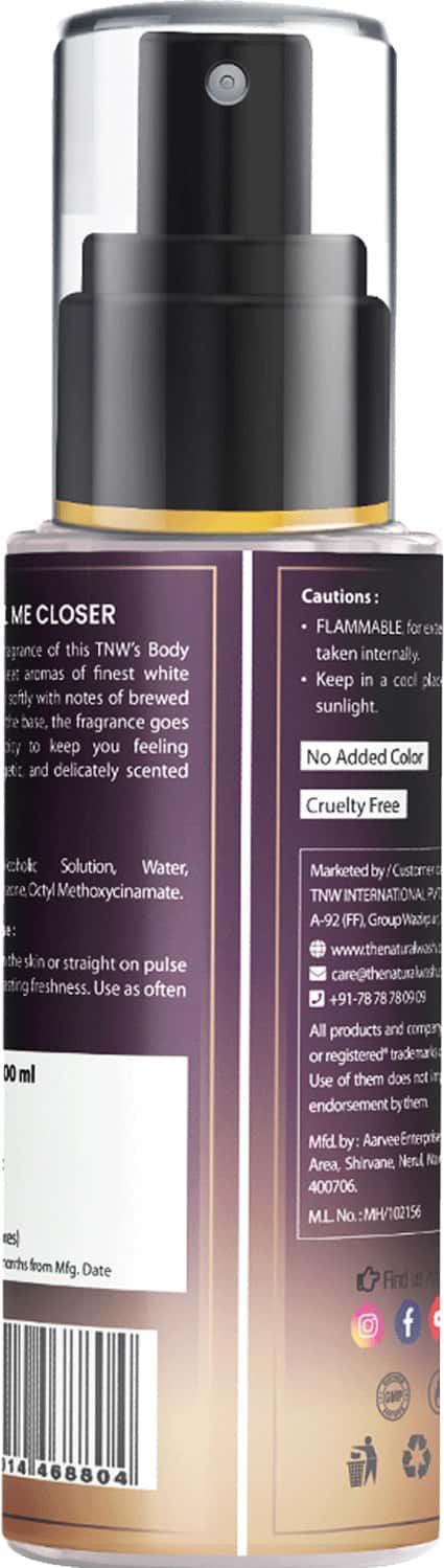 Buy TNW-THE NATURAL WASH PULL ME CLOSER BODY MIST WITH SWEET & REFRESHING FRAGRANCE Online & Get ...
