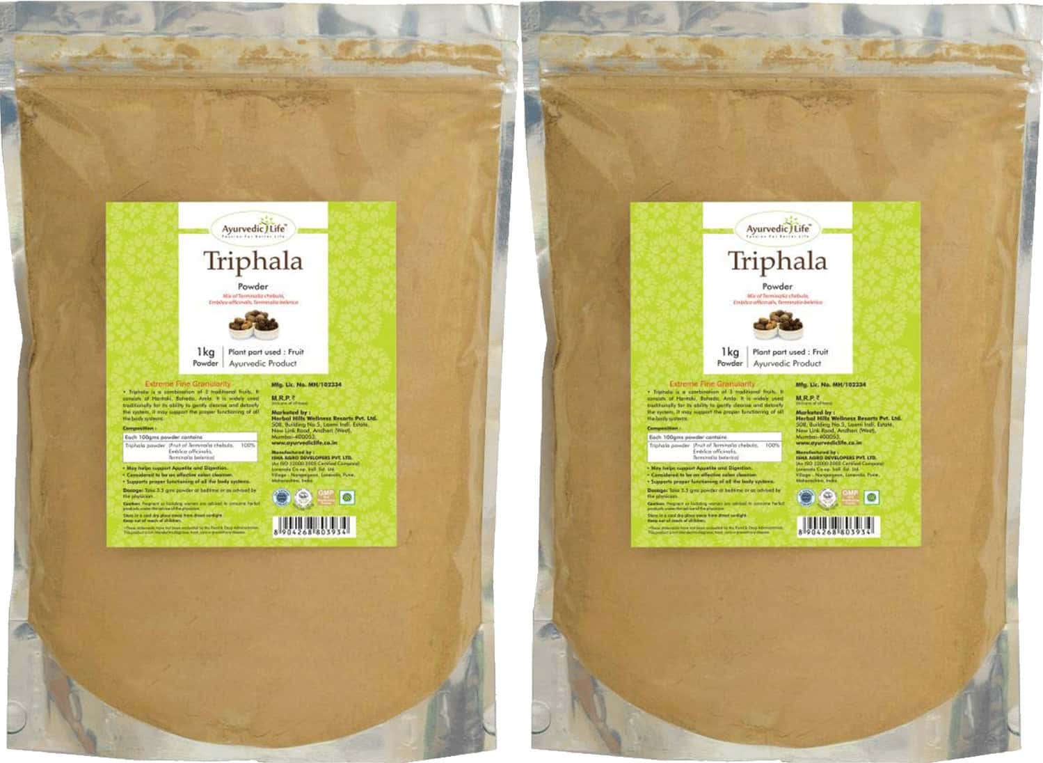 Buy AYURVEDIC LIFE TRIPHALA POWDER 1 KG SAGE 1000 GRAM Online & Get ...