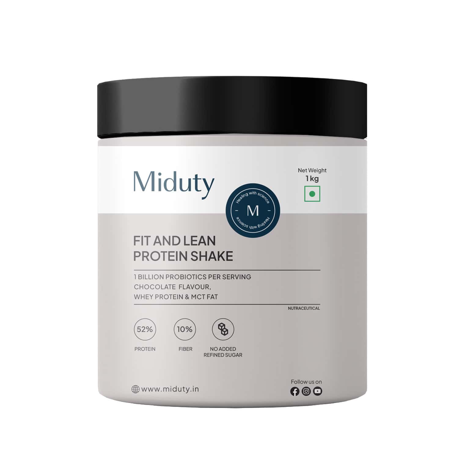 Buy MIDUTY PALAK NOTES FIT N LEAN PROTEIN SHAKE- LEAN PROTEIN FOR ...