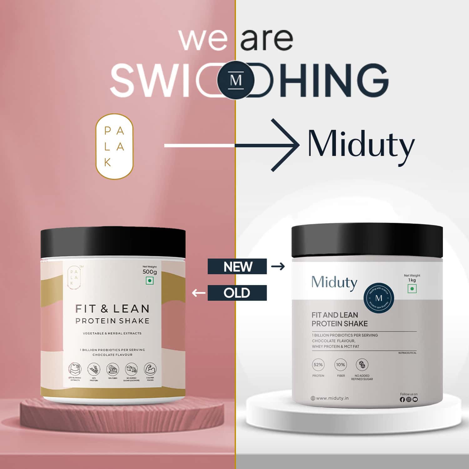 Buy MIDUTY PALAK NOTES FIT N LEAN PROTEIN SHAKE- LEAN PROTEIN FOR ...