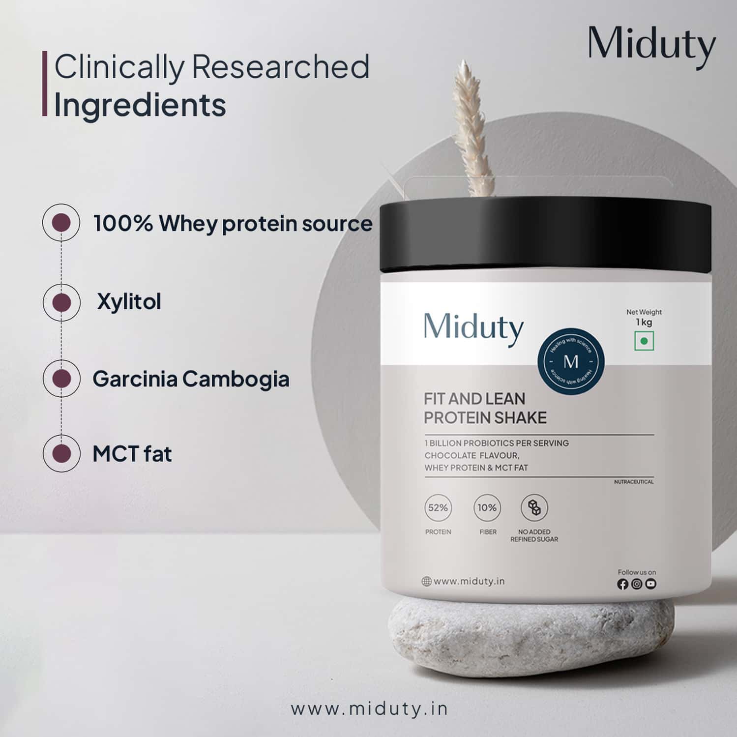 Buy MIDUTY PALAK NOTES FIT N LEAN PROTEIN SHAKE- LEAN PROTEIN FOR ...